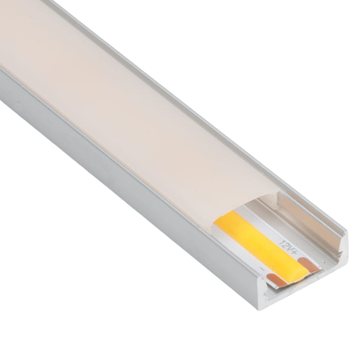 Profil do Led PN-EC1 srebrny z kloszem mlecznym 100cm - zestaw ...